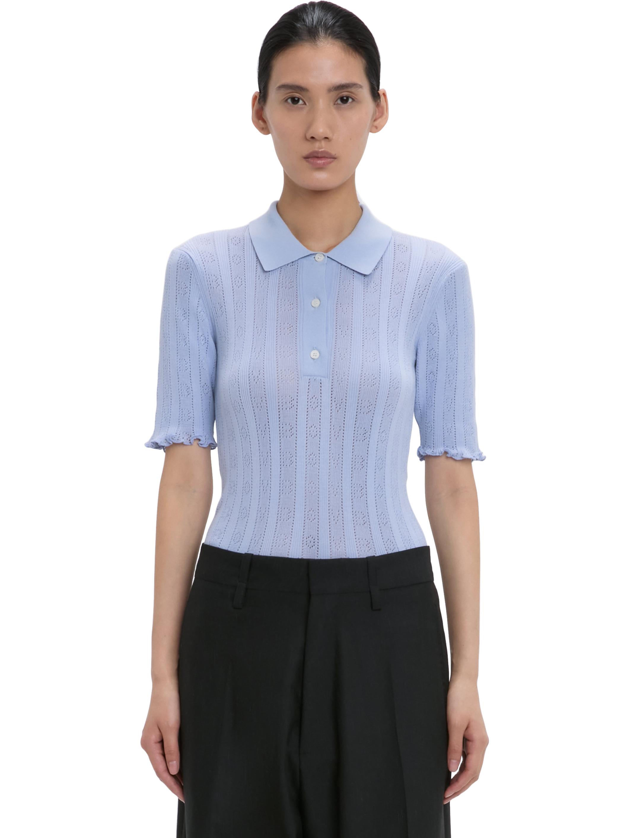 VICTORIA BECKHAM Victoria Beckham Frill Polo Top